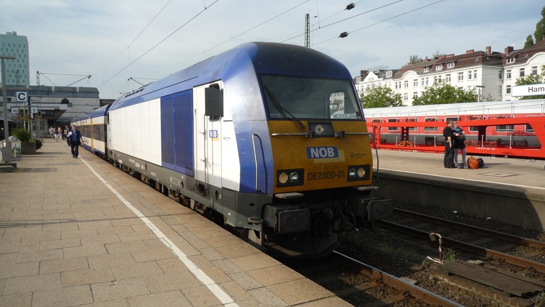 Die Wagen, die von der NOB für die Marschbahn nach Westerland eingesetzt werden, sind weltweit ...